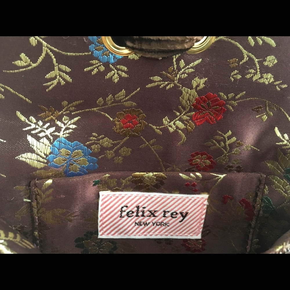 Felix Rey Bronze Metal Mesh Clutch Purse Bag. - Gem